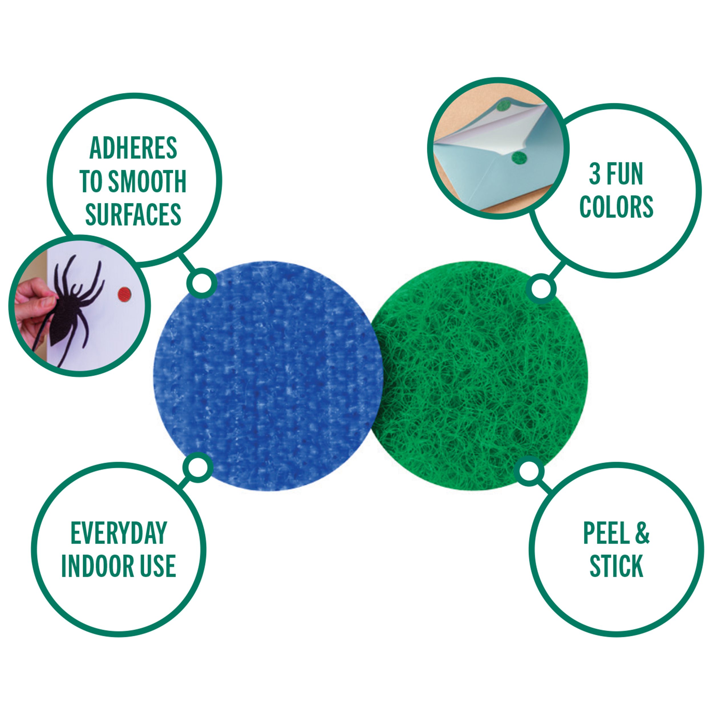 how do velcro dots work